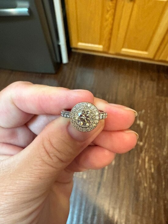 Jewelry | Stunning Round Cut Halo Statement Ring | Poshmark